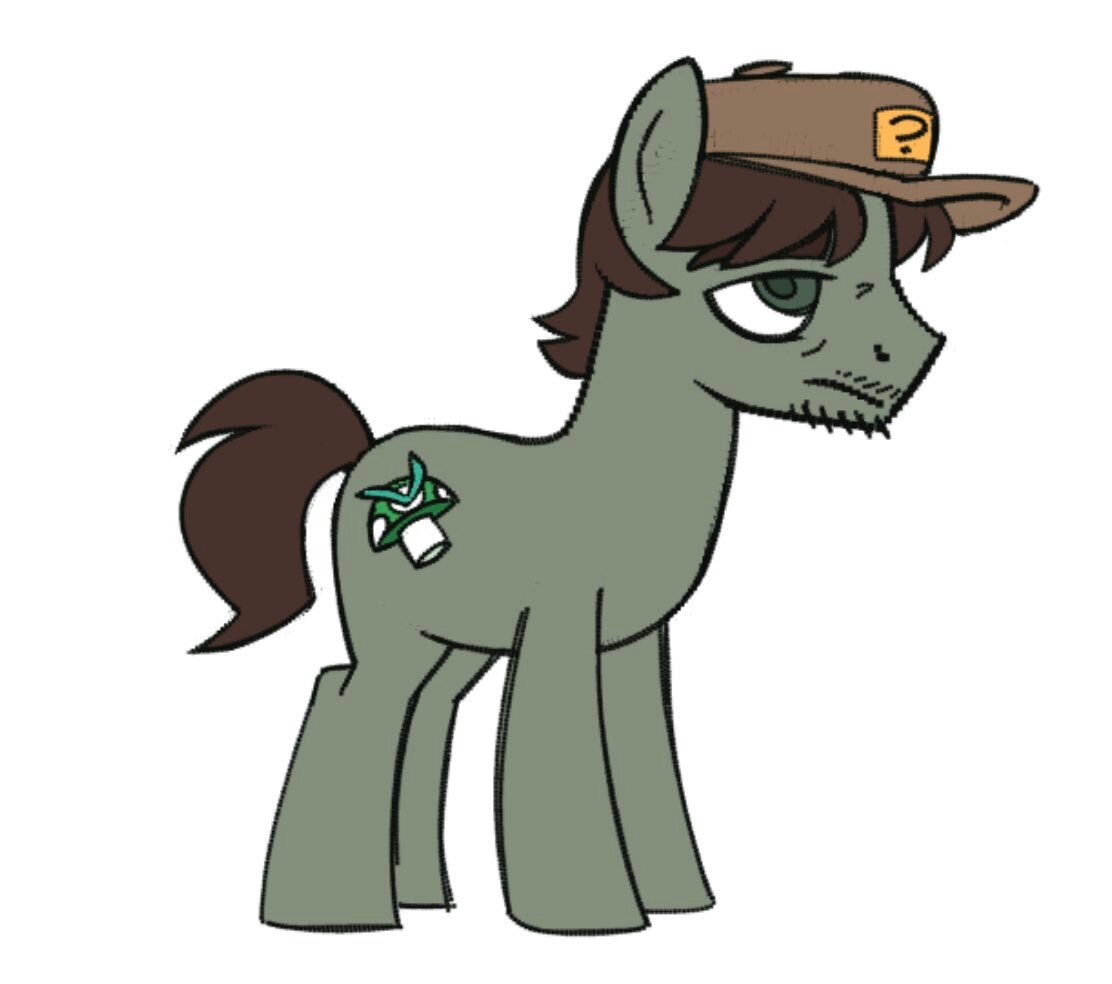 #3584399 - safe, artist:partyponypower, earth pony, pony, cap, facial ...