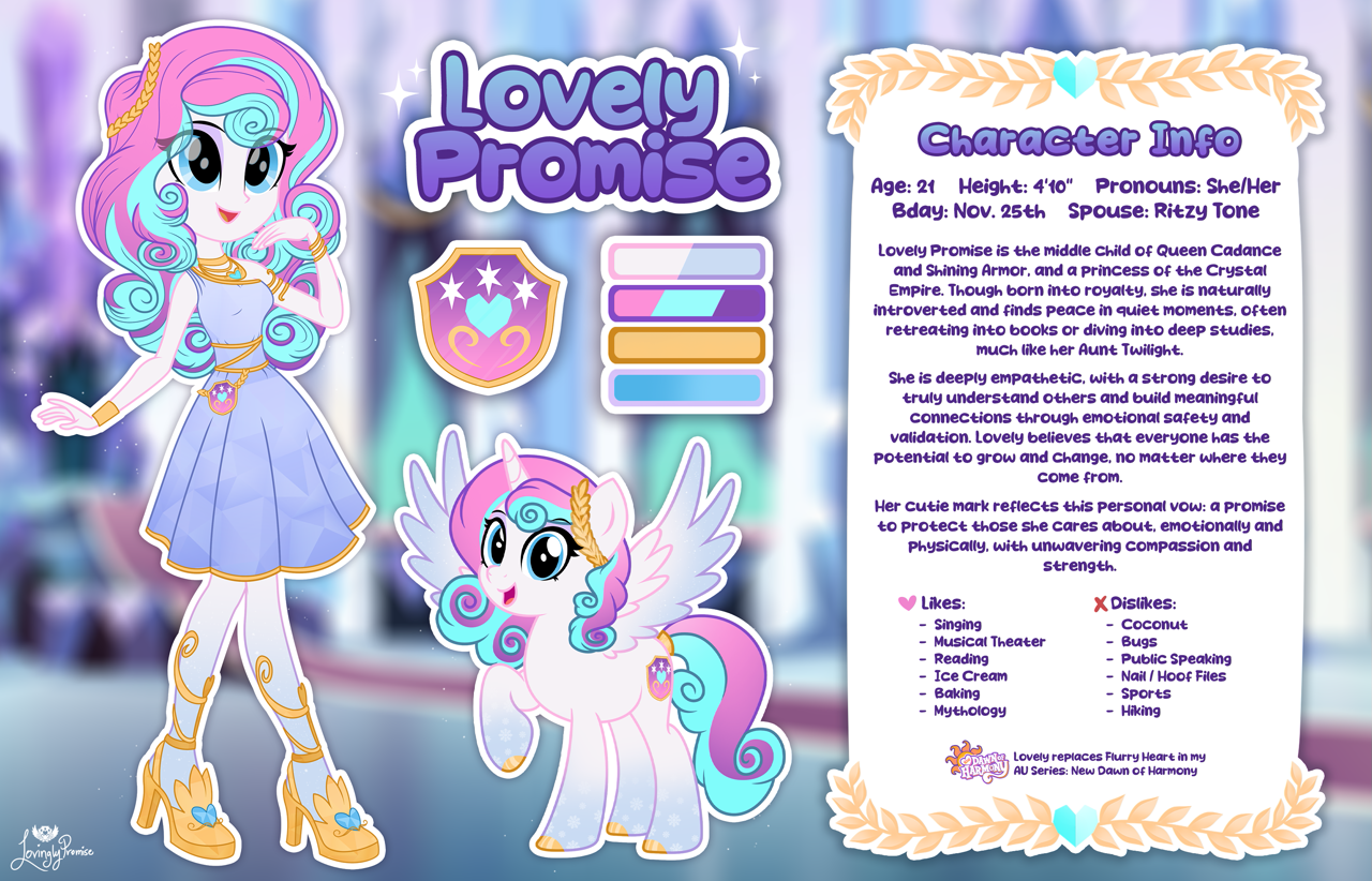#3584404 - safe, artist:lovinglypromise, oc, oc only, oc:lovely promise, alicorn, human, pony ...