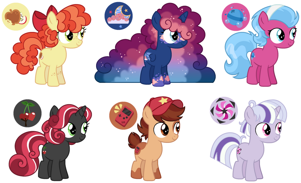 #3585079 - safe, artist:strawberry-spritz, oc, oc only, alicorn, earth pony, pegasus, pony ...