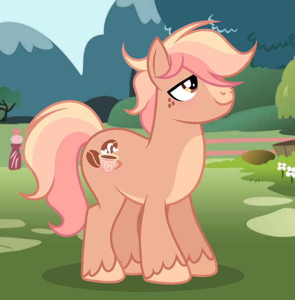 #3585464 - safe, artist:cstrawberrymilk, oc, oc only, oc:coffee grain, earth pony, pony, male ...