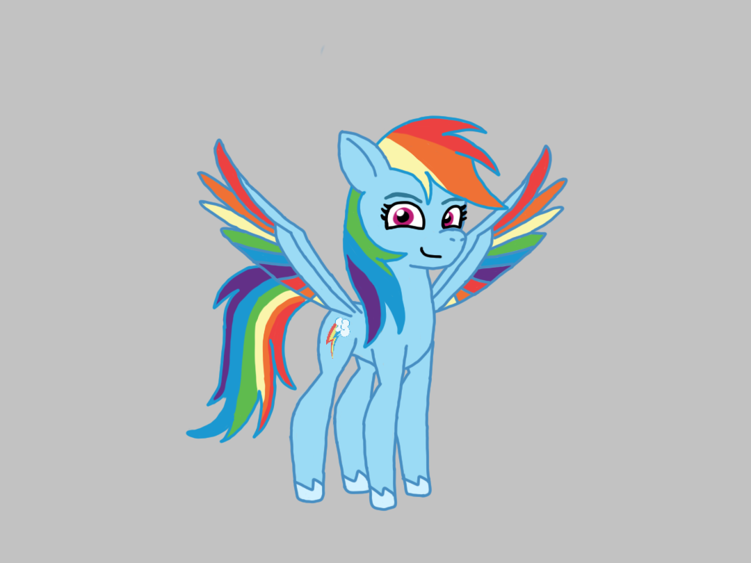 #3585630 - safe, alternate version, artist:shucku, rainbow dash, g4, g5, my little pony: tell ...