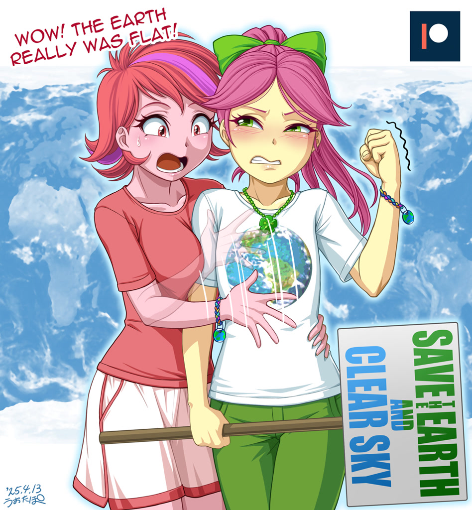 #3585680 - suggestive, artist:uotapo, posey bloom, windy, human, equestria girls, g4, g5, angry ...