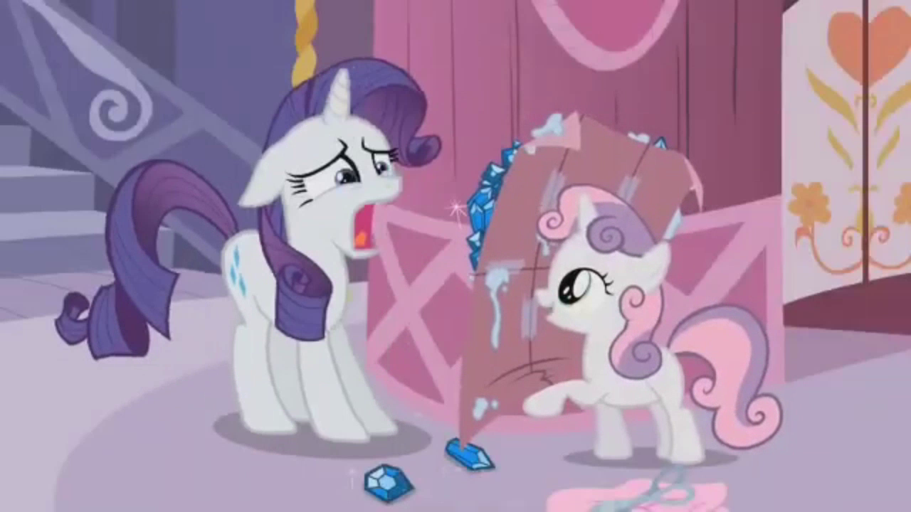 #3585901 - safe, artist:dylan storm, rarity, sweetie belle, pony ...