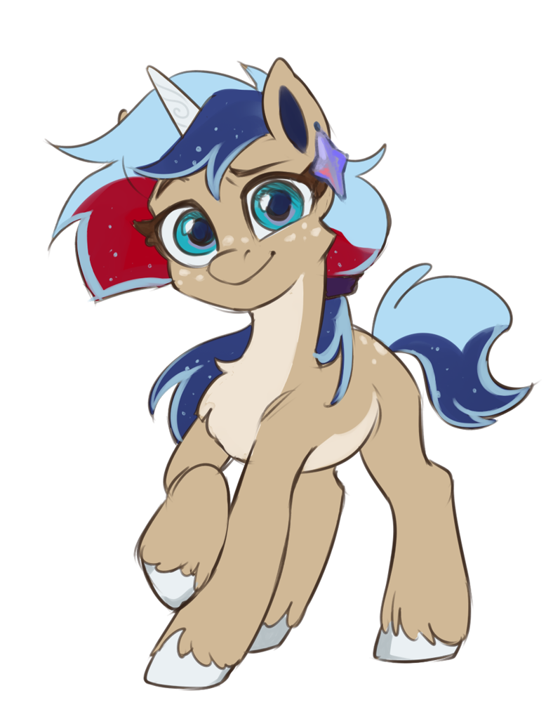 #3586026 - safe, artist:jewellier, oc, oc only, oc:nightingale frost, pony, unicorn, g5, ear ...