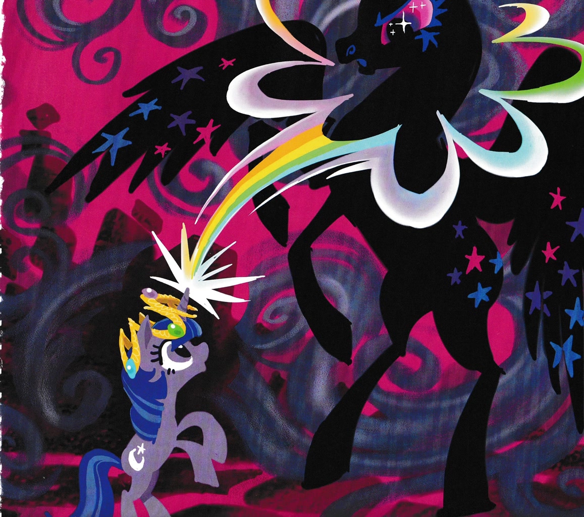 #3586327 - safe, artist:paul rudish, nightmare moon, twilight twinkle ...