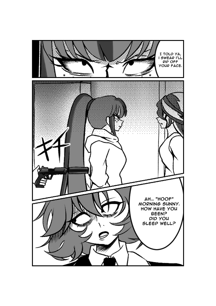 #3586409 - safe, artist:sunsetzg3, sour sweet, sunset shimmer, oc, oc ...