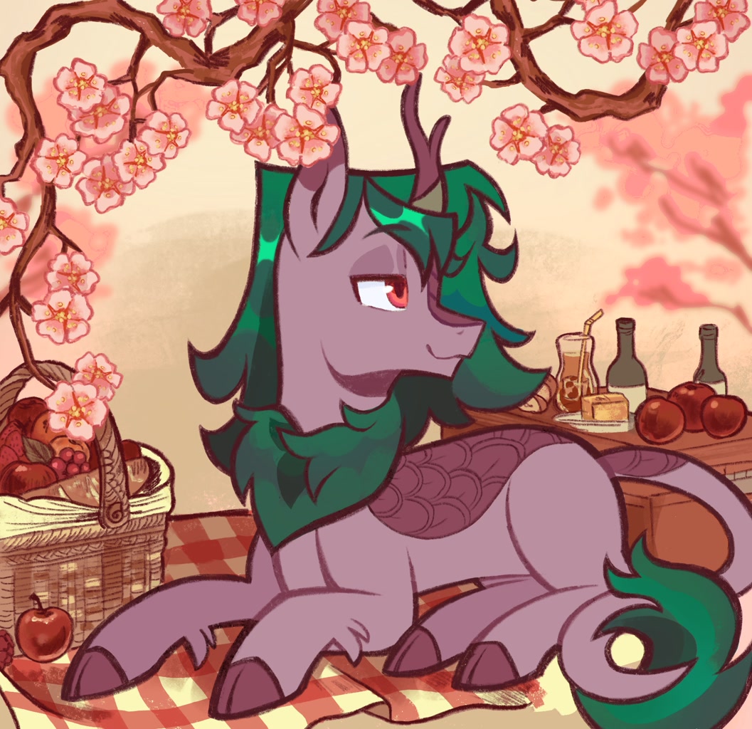 #3586482 - safe, alternate version, artist:cowboypony, oc, oc only, oc:skywell, kirin, apple ...