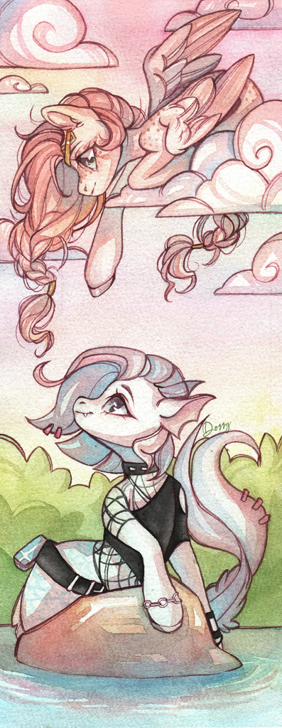 #3586574 - safe, artist:dorry, oc, oc only, oc:aurora (aurorafest), oc:lumi (aurorafest ...