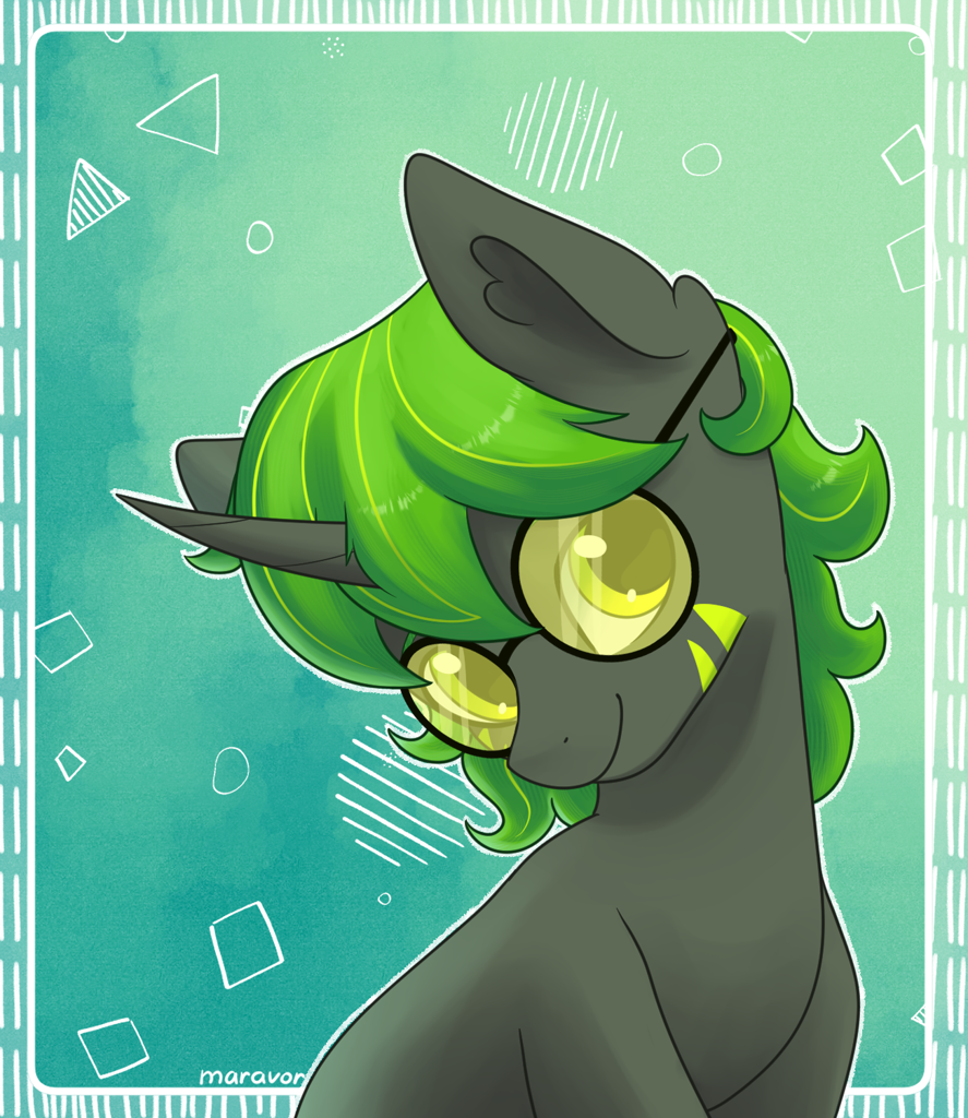 #3586905 - safe, artist:maravor, oc, oc only, oc:lite bryte, pony, unicorn, commission, glasses ...