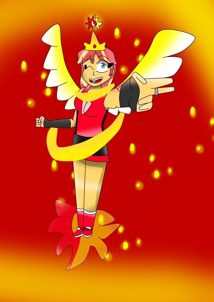 #3587057 - safe, artist:zac314x, sunset shimmer, angel, human, art pack ...