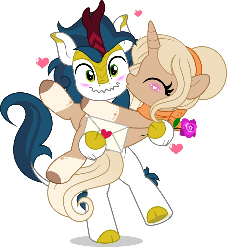 #3587612 - safe, artist:jhayarr23, oc, oc only, oc:caramel silverrod, oc:winter solace, kirin ...