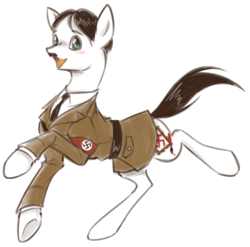 #3587634 - safe, artist:expectationemesis, earth pony, pony, adolf ...