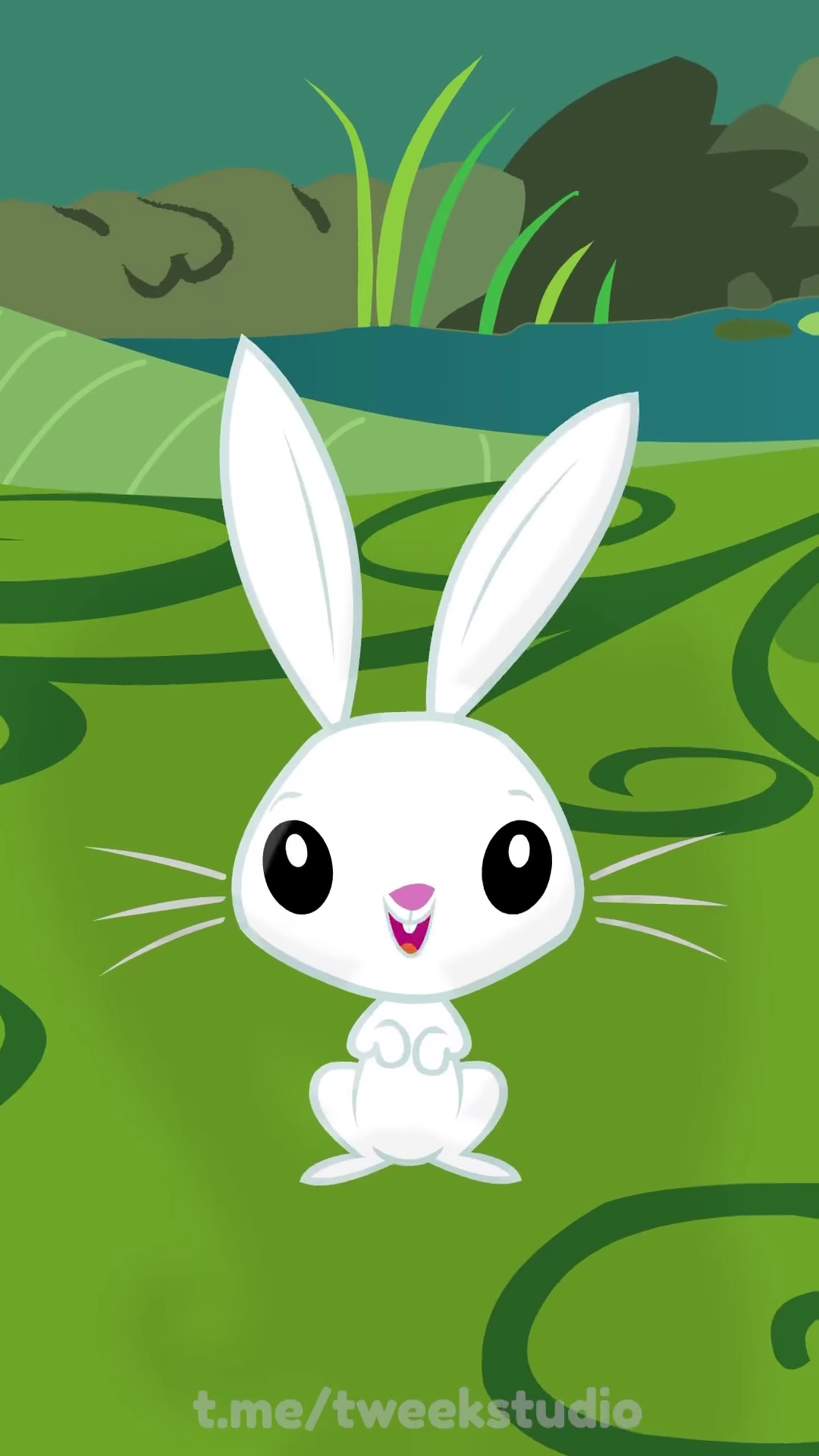 #3587906 - safe, artist:tweekstudio, angel bunny, fluttershy, pegasus ...