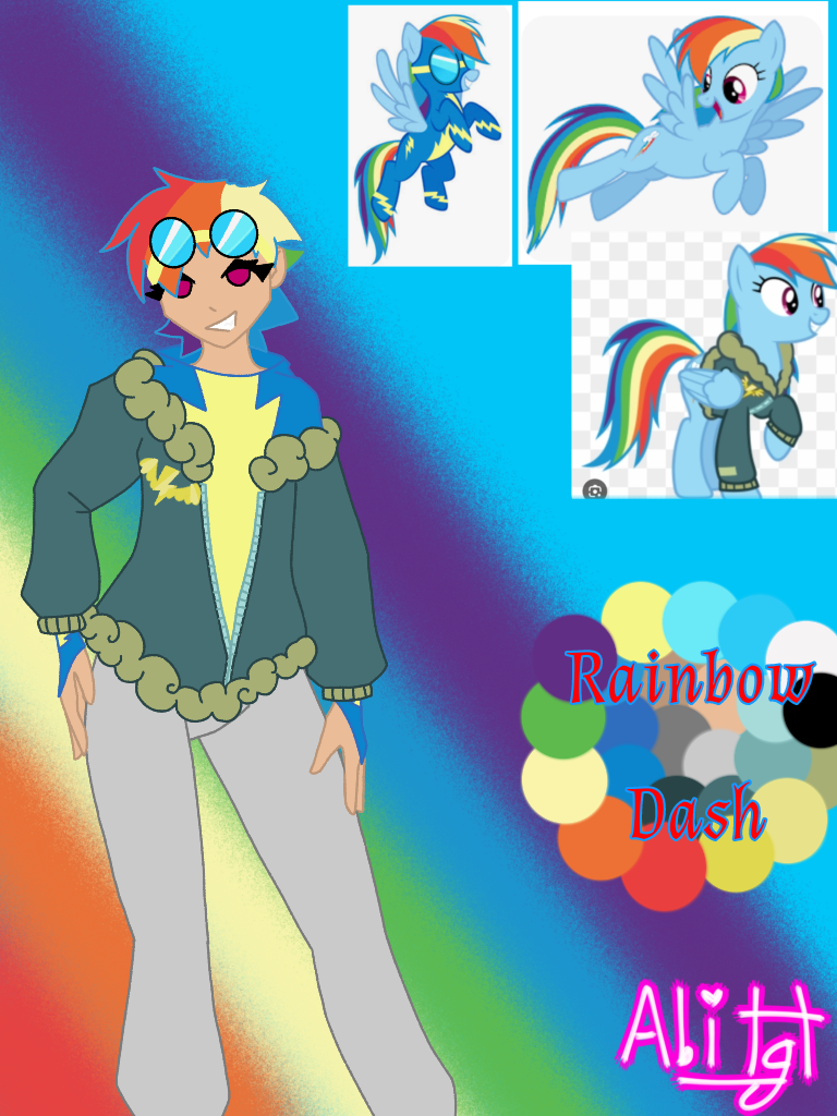 #3588059 - safe, artist:abitgt, human, pegasus, pony, alternate ...