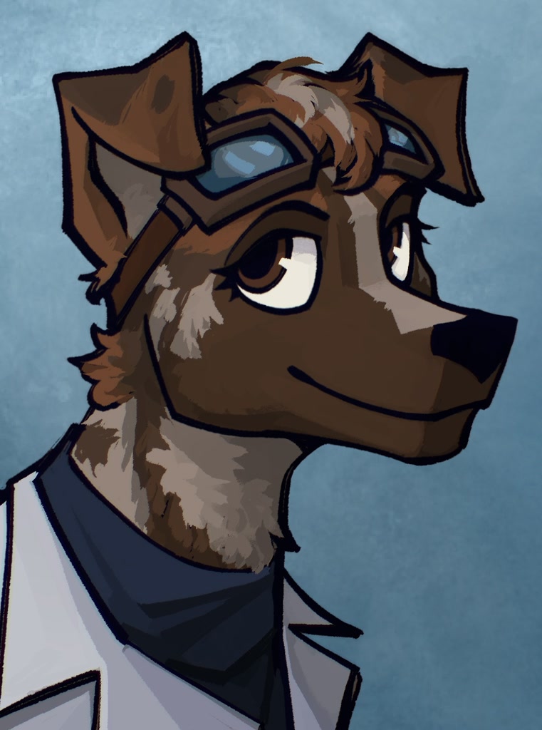 #3588063 - safe, artist:bunnyshrubby, oc, oc only, oc:laika barker ...