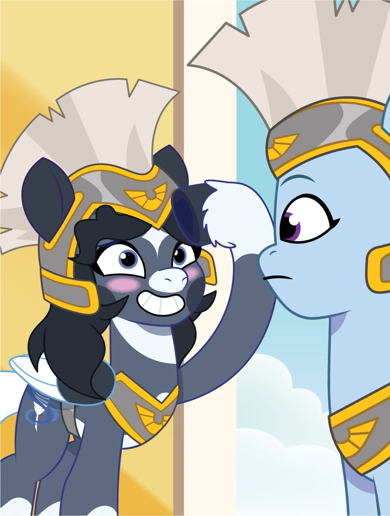 #3588910 - safe, artist:prixy05, zoom zephyrwing, oc, oc:sparrow piper ...