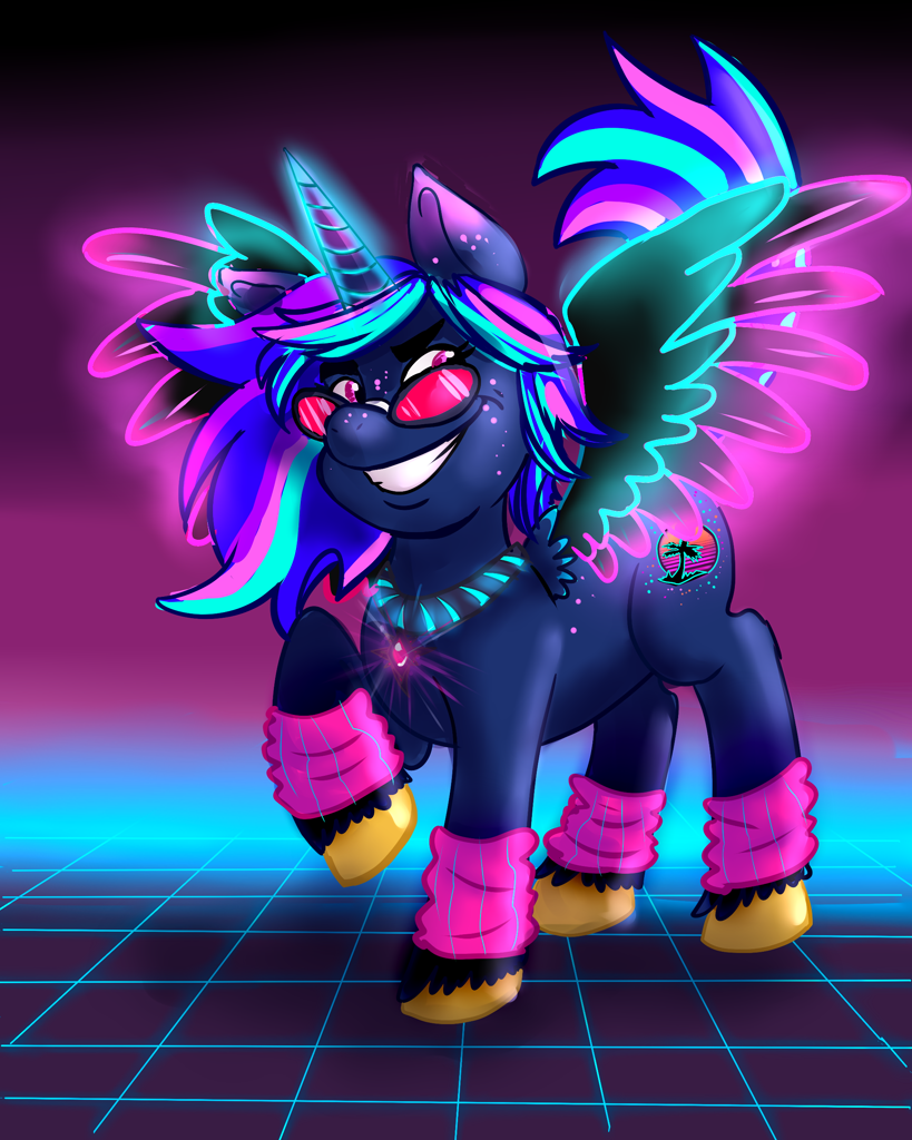 #3588976 - safe, artist:forteblues, oc, oc only, alicorn, pony, alicorn oc, female, glasses ...