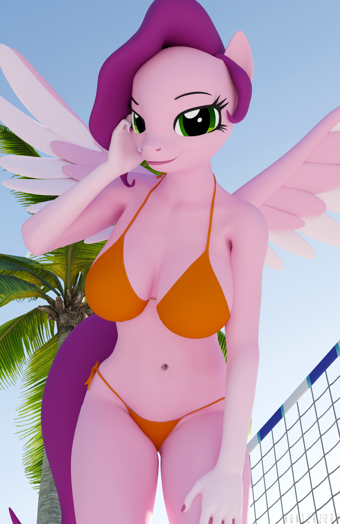 #3589075 - suggestive, artist:hunterz263, pipp petals, pegasus, anthro, plantigrade anthro, g4 ...