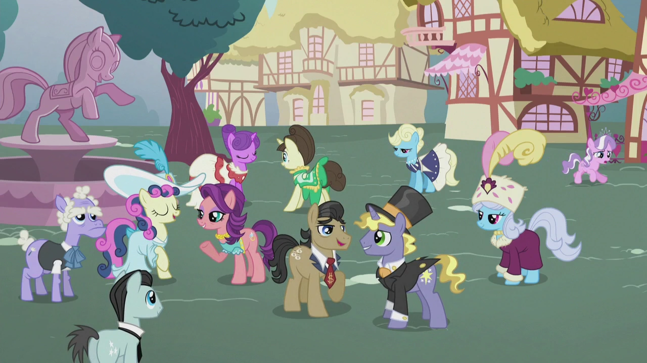 #3589077 - safe, screencap, bon bon, bruce mane, diamond tiara, eclair ...