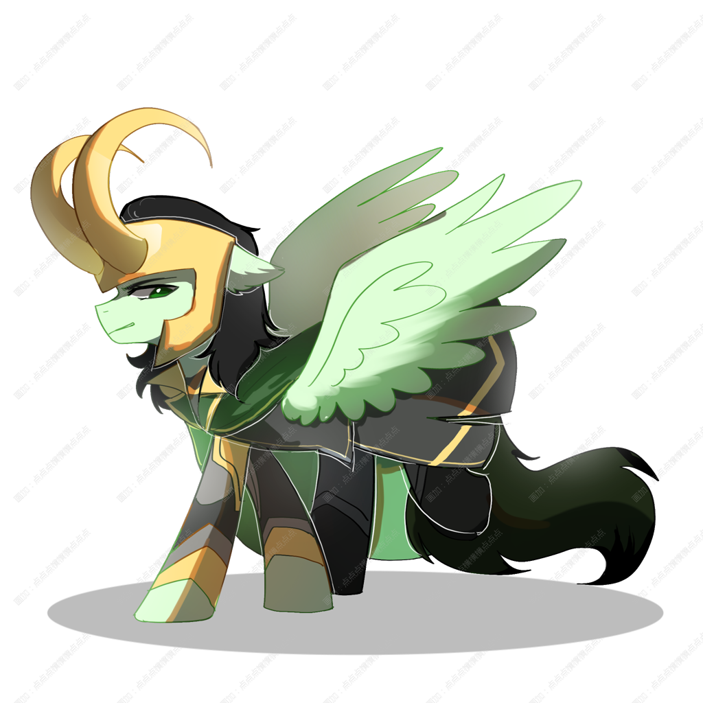 #3589735 - safe, artist:dot dot, pegasus, pony, loki - Derpibooru