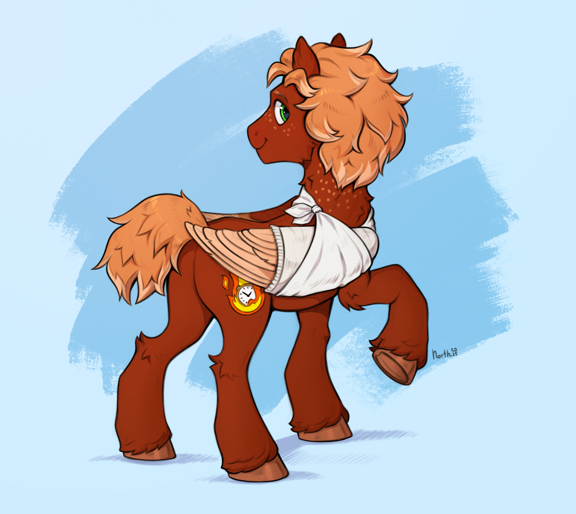 #3589922 - safe, artist:birdoffnorth, oc, oc only, oc:golden flare ...