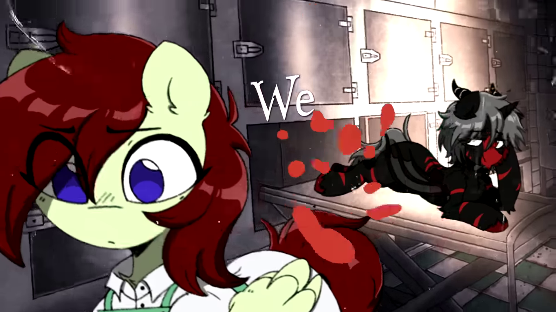 #3578436 - semi-grimdark, suggestive, artist:princewhateverer, oc, alicorn, bat pony, bat pony ...