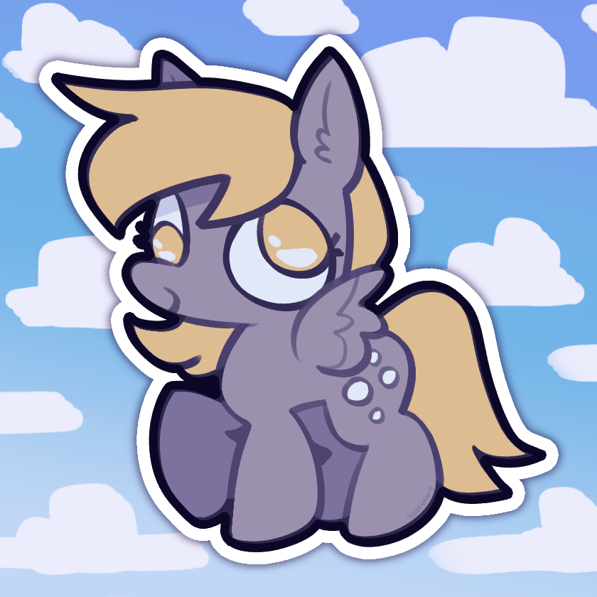 #3578755 - safe, artist:quiltwhere, derpy hooves, pegasus, pony, g4 ...