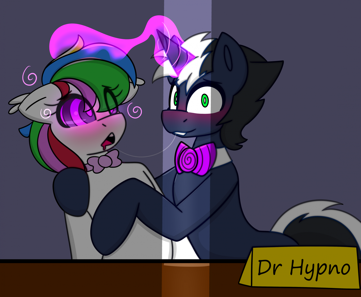 #3578782 - oc name needed, suggestive, artist:askhypnoswirl, oc, oc only, oc:hypno swirl, pony ...
