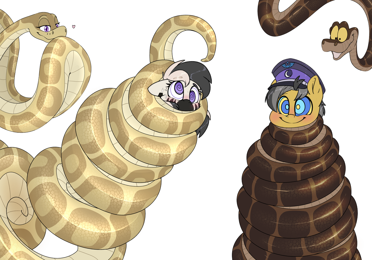 #3578961 - safe, artist:fluffyxai, oc, oc only, oc:anika, oc:moon sparks, oc:silvia venefiera ...