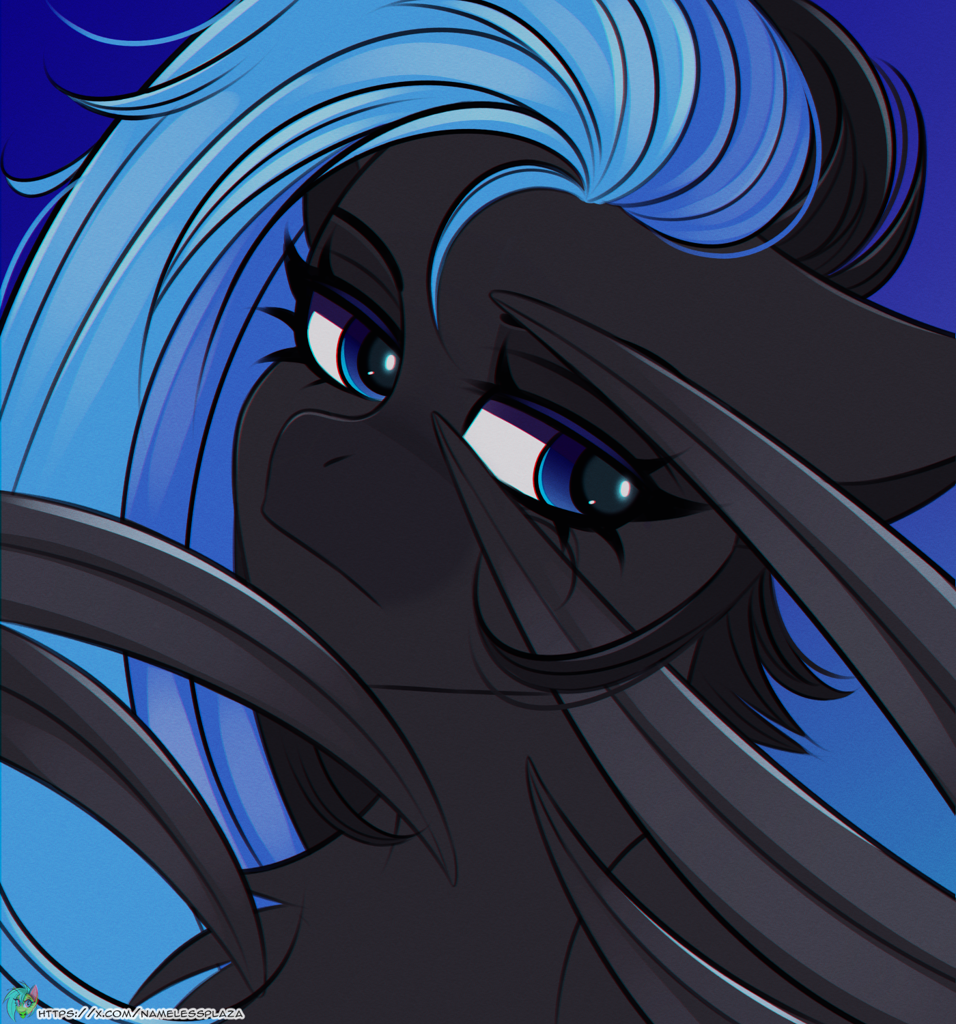 #3579018 - safe, artist:namelessplaza, oc, oc only, pegasus, pony, bust, feather, female, gift ...