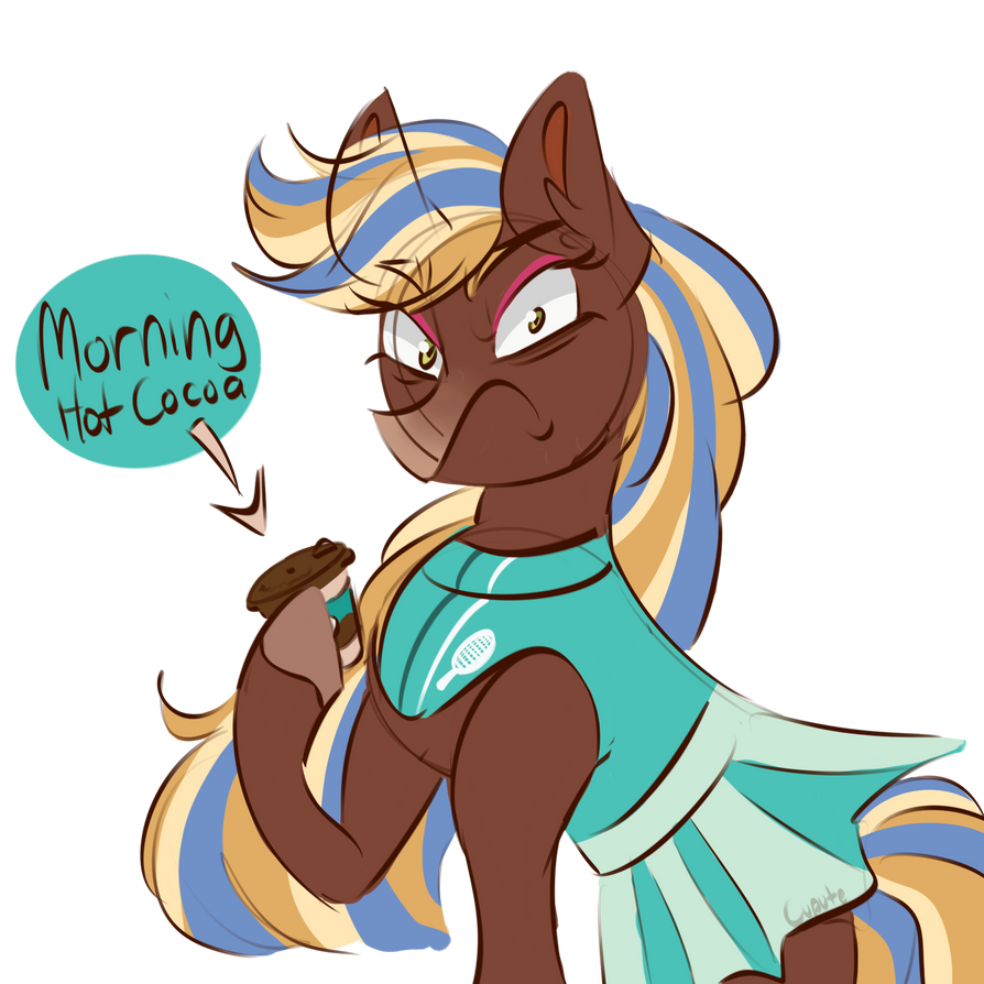 #3590147 - safe, artist:cupute, horse, angry, arrow, chocolate, doodle ...