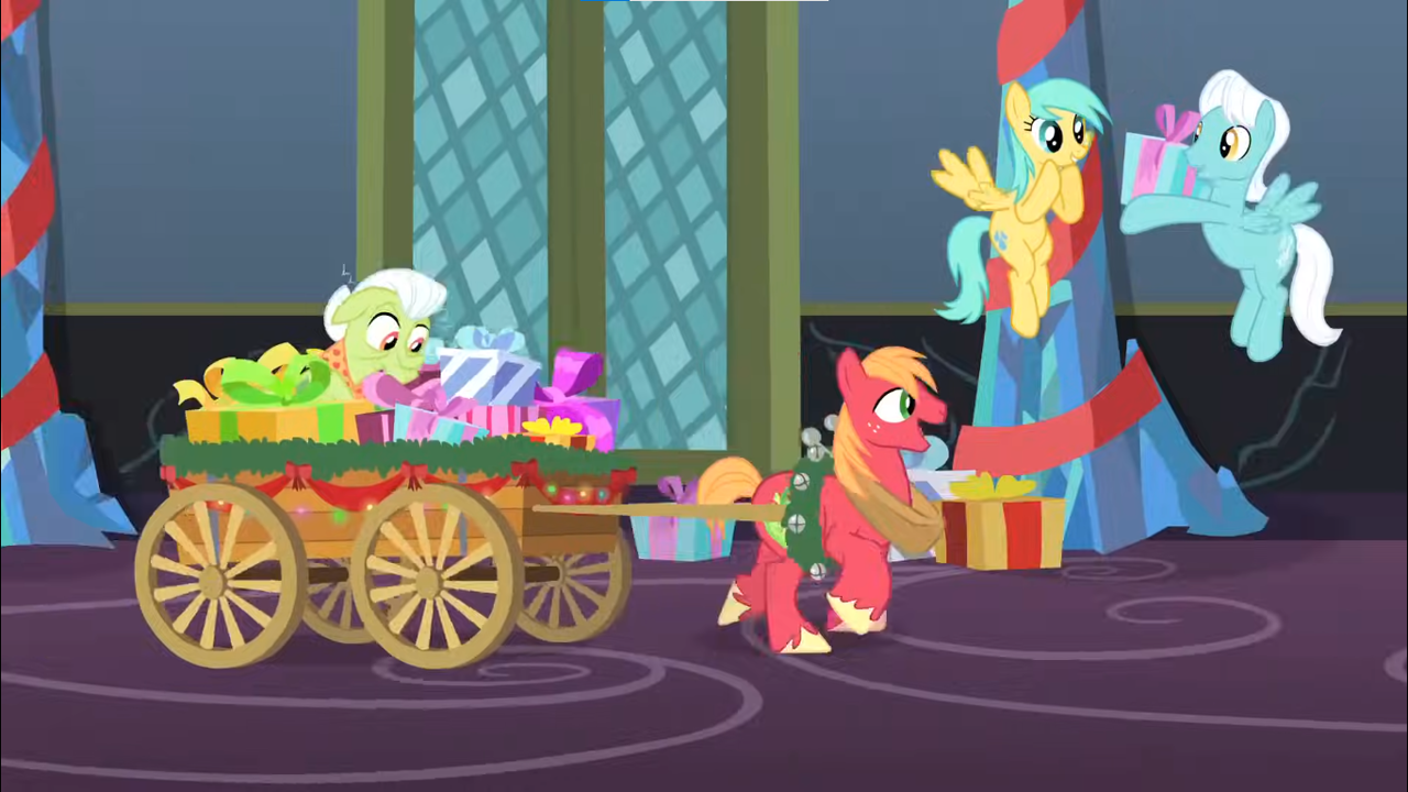 #3590486 - safe, screencap, big macintosh, granny smith, high note ...