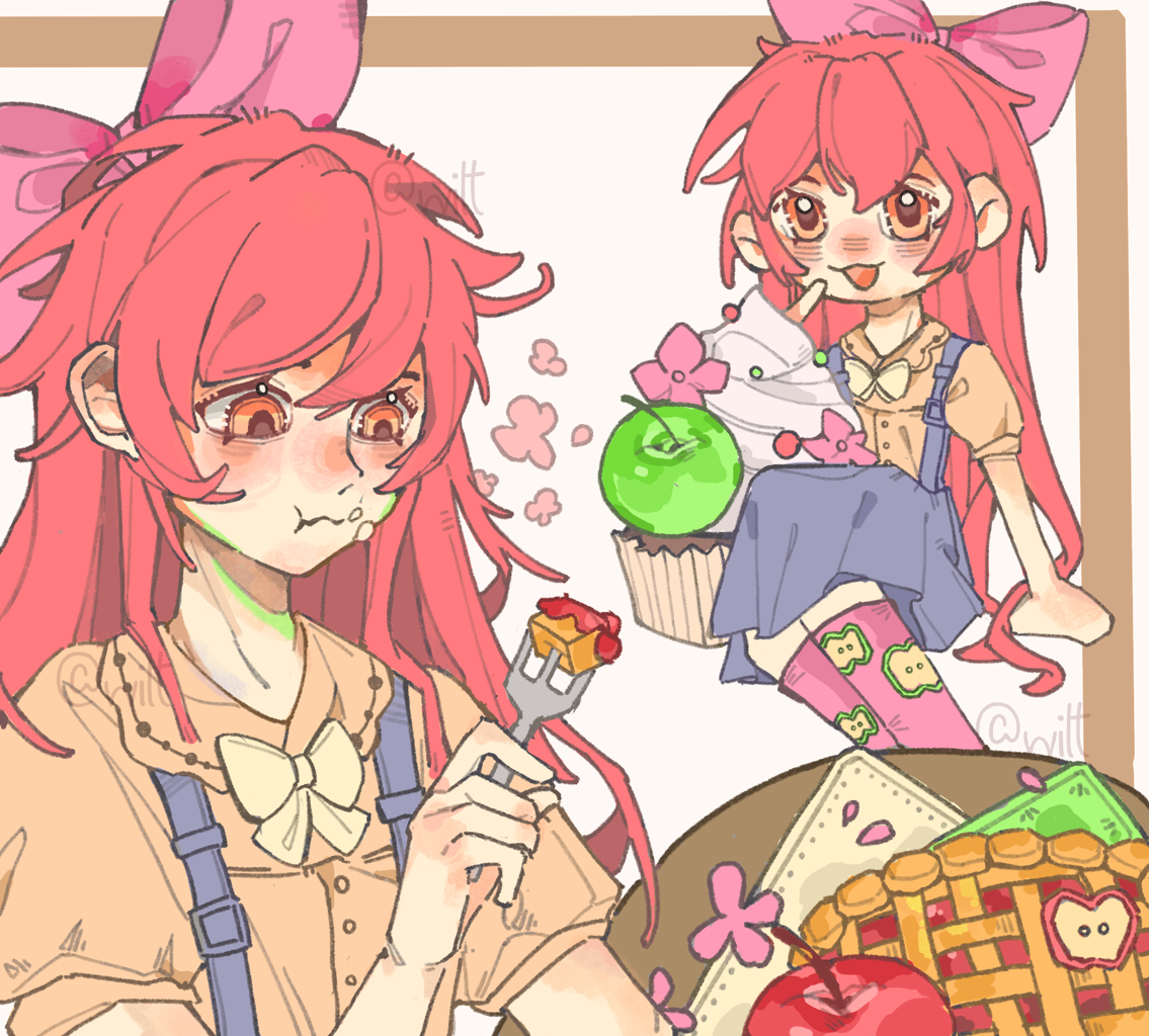 #3590729 - safe, artist:wilt, apple bloom, human, g4, :3, apple, apple ...