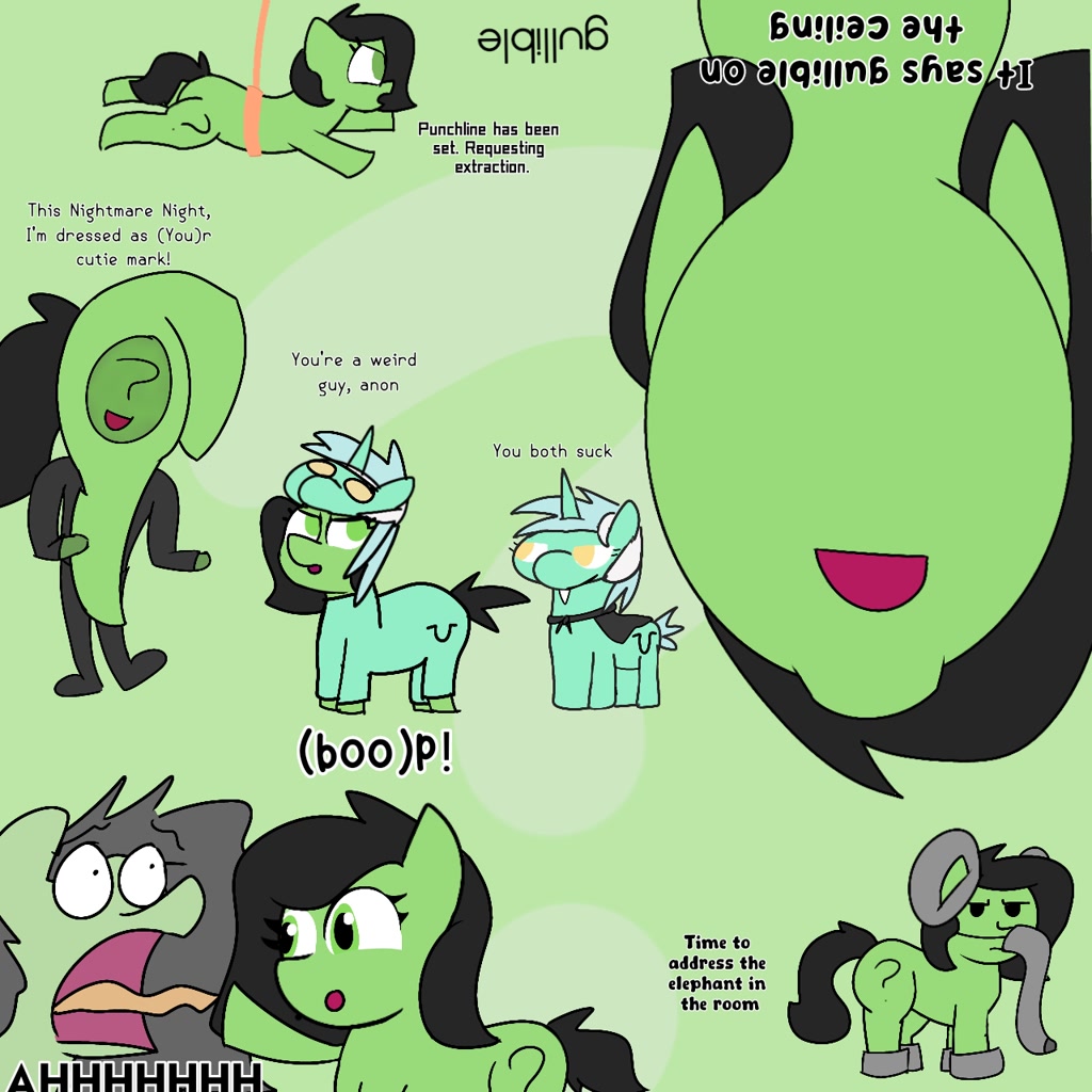 #3590760 - safe, artist:cosmicwaves35, oc, oc only, oc:anon, oc:filly anon, earth pony, elephant ...