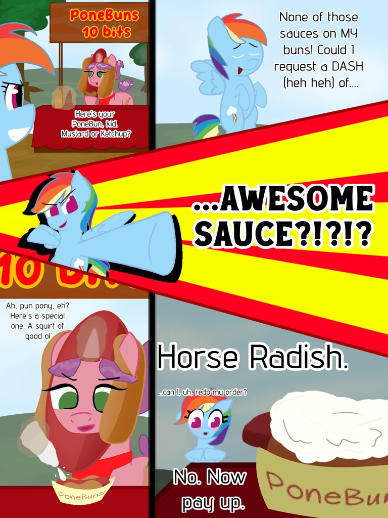 #3591060 - safe, artist:cosmicwaves35, carrot bun, rainbow dash ...