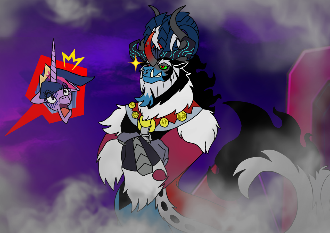 #3591168 - safe, artist:zetikoopa, grogar, king sombra, lord tirek ...