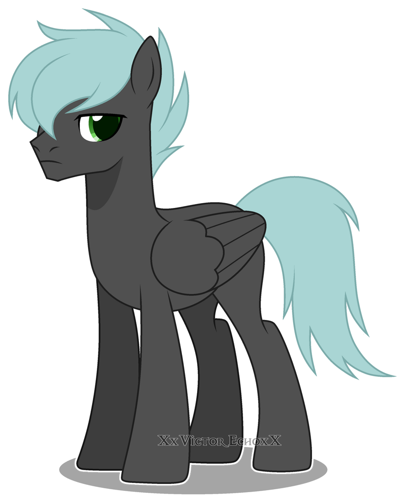 #3593133 - safe, artist:victorriley, oc, oc:victor echo, pegasus, pony, male, simple background ...