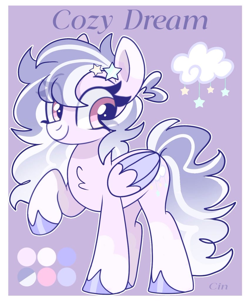 #3593188 - safe, artist:cinnamontee, oc, oc only, oc:cozy dream ...