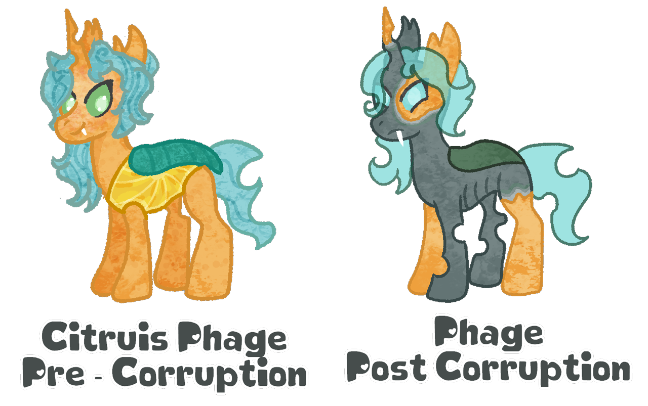 #3593223 - safe, artist:zoeyhorse, oc, oc only, oc:phage, changedling, changeling, changedling ...