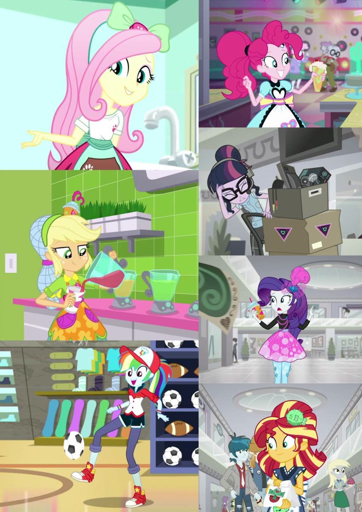 #3594342 - safe, edit, edited screencap, screencap, applejack, fluttershy, pinkie pie, rainbow ...