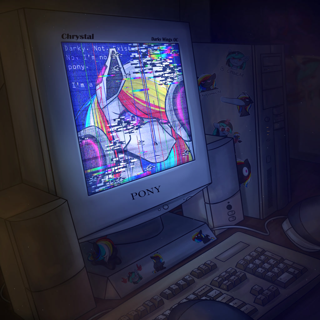 #3594376 - safe, artist:chrystal_company, oc, oc only, oc:chrystal, oc ...