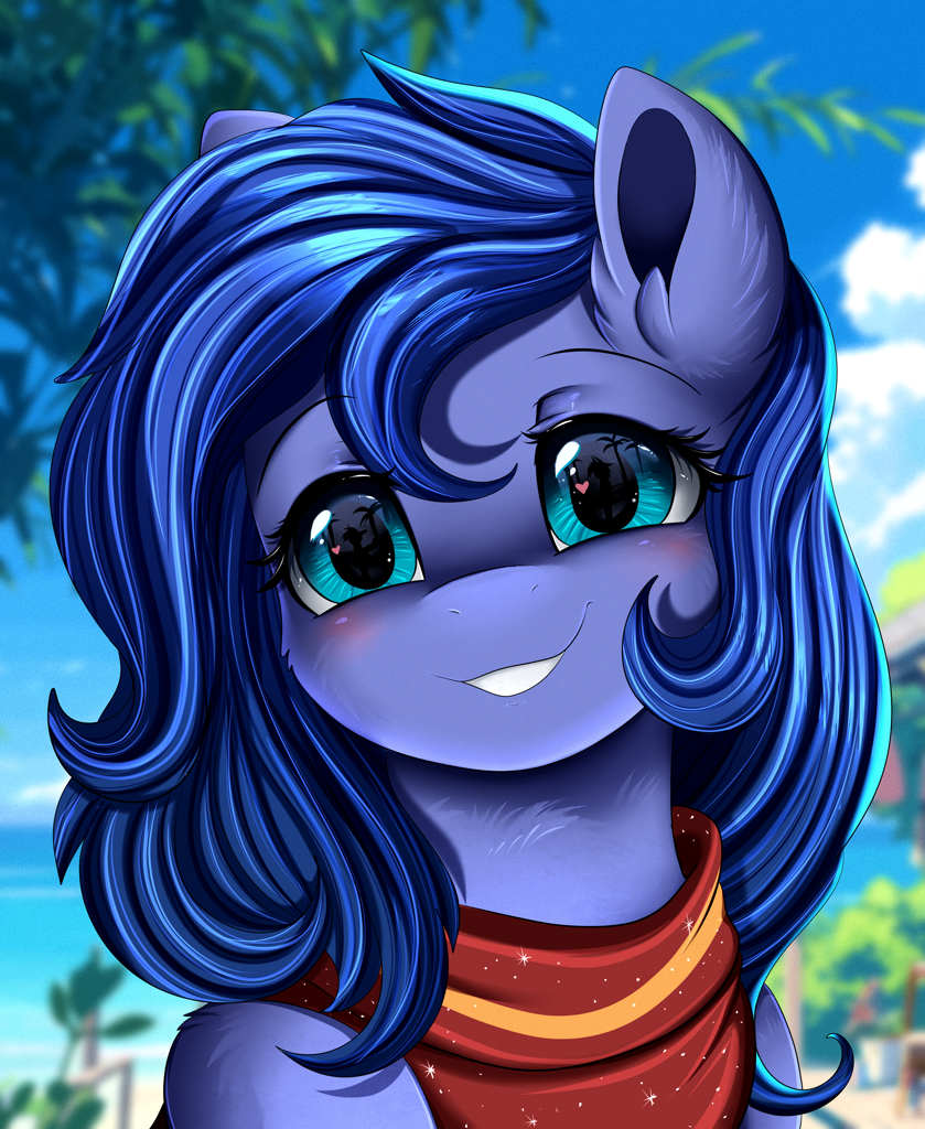 #3594594 - safe, artist:pridark, discord, oc, oc:shadow blue, earth ...