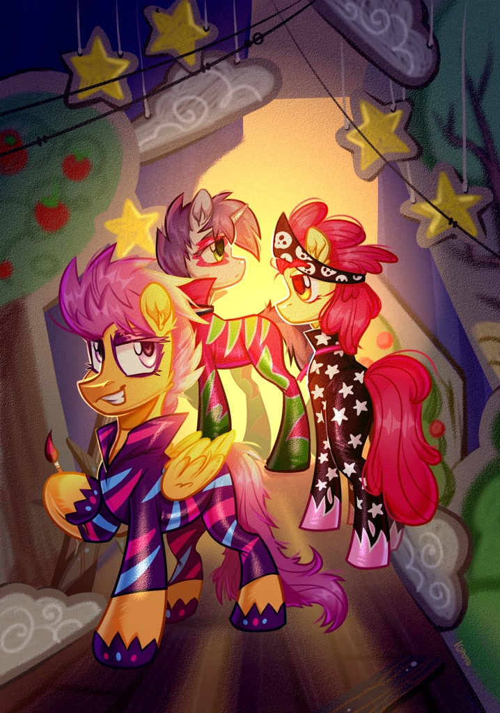 #3594693 - safe, artist:k0potb, apple bloom, scootaloo, sweetie belle ...