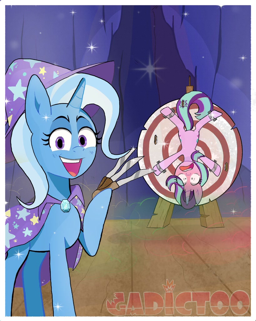 #3594875 - safe, artist:gadictoo, starlight glimmer, trixie, pony ...