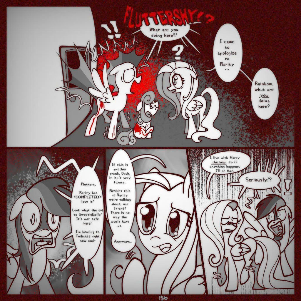 #3595137 - semi-grimdark, artist:sinclairdugore, fluttershy, rainbow ...