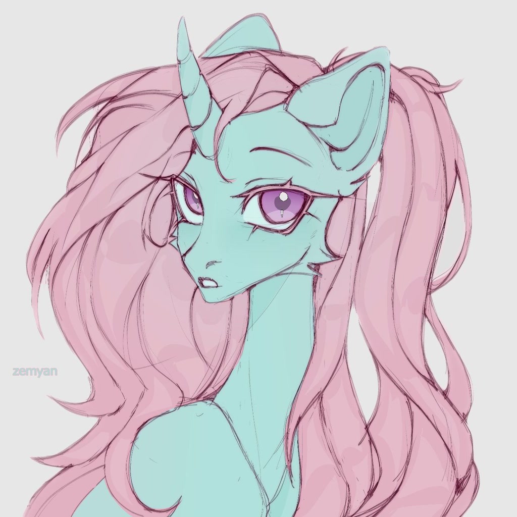 #3595468 - safe, artist:alex crist, artist:zemyan, oc, oc only, pony, unicorn, eyelashes, horn ...