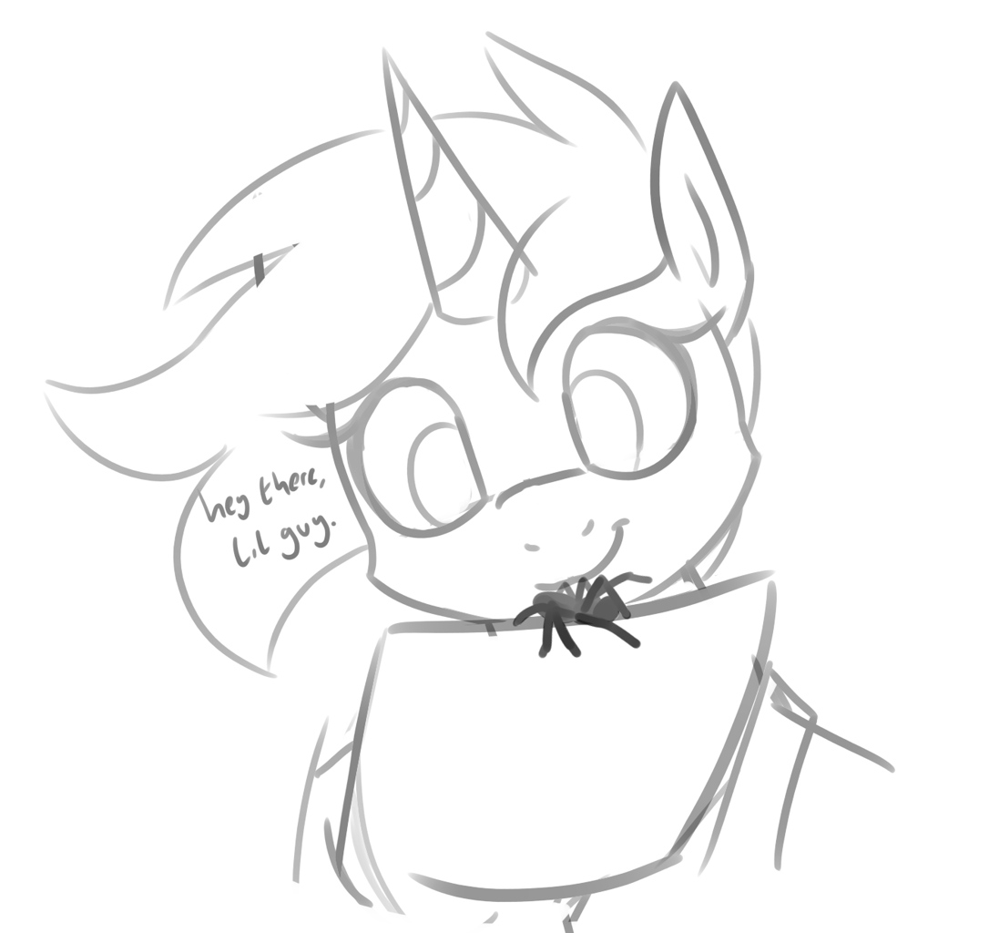 #3596258 - safe, artist:moonatik, oc, oc only, oc:sol nightshade, pony, spider, unicorn, horn ...