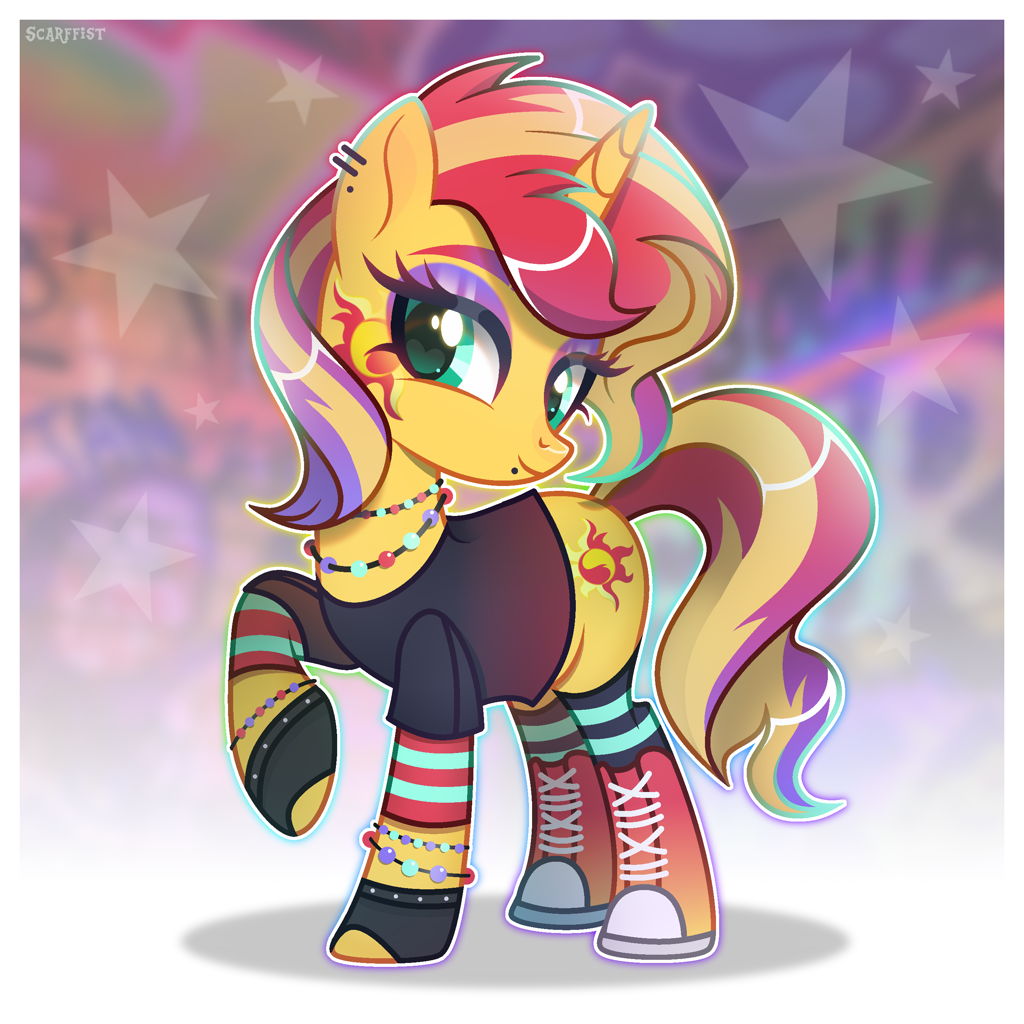 #3579512 - safe, artist:scarffist, derpibooru exclusive, sunset shimmer, pony, unicorn, art pack ...