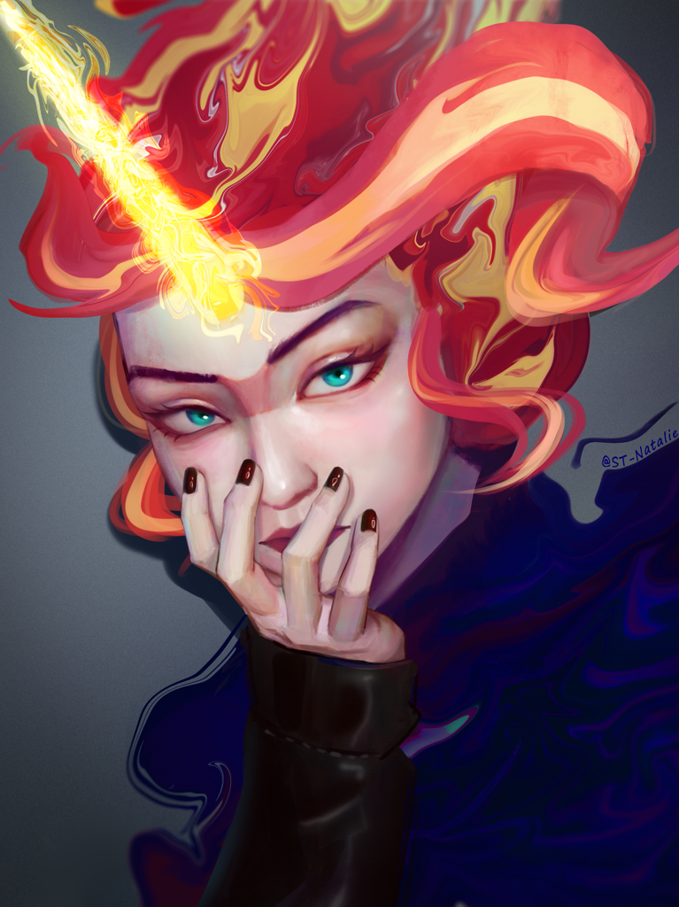 #3579525 - safe, artist:st-natalie, artist:sunlight-twinkle, sunset ...