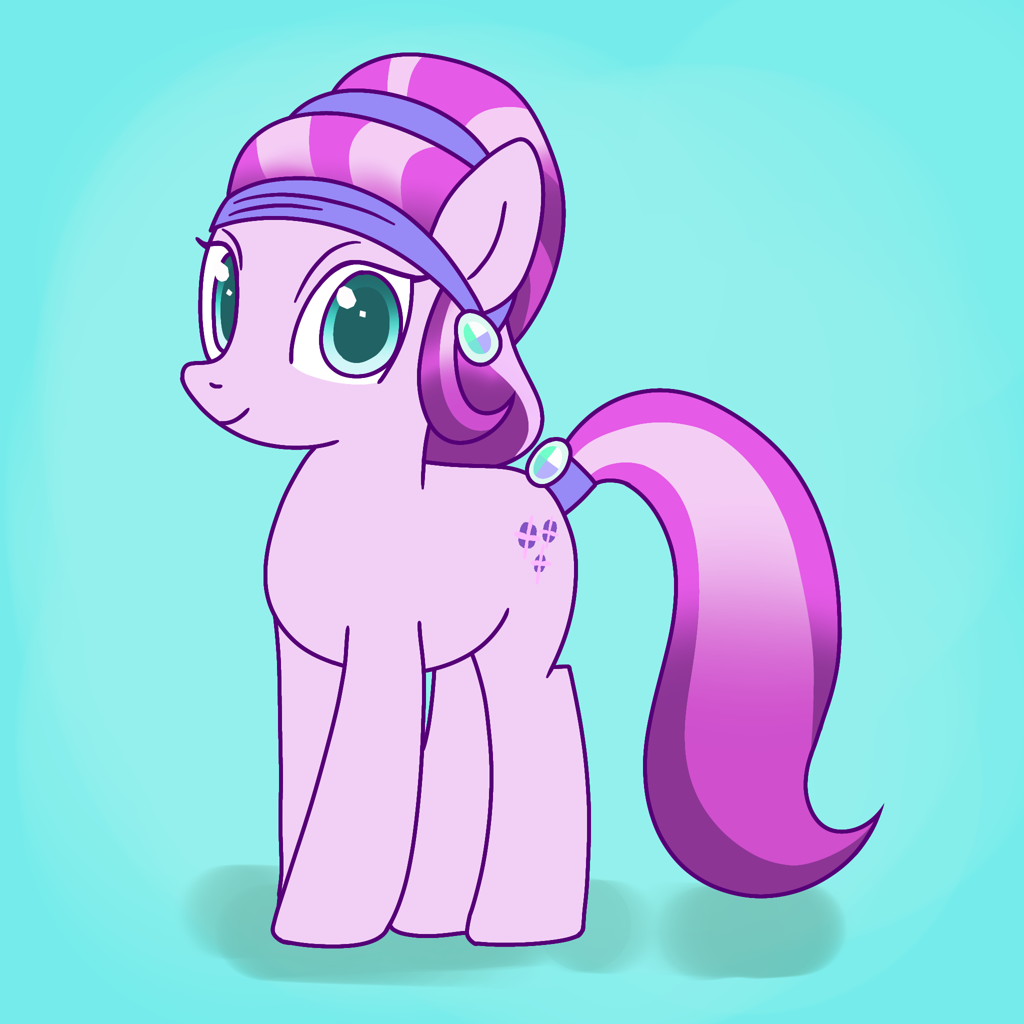 #3596723 - safe, artist:backgroundmares, amethyst shard, crystal pony ...